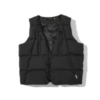 China Winter Fashion Quilted V-Neck Zipper Pockets Sleeveless Puffer Vest for sale