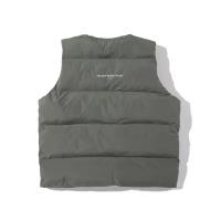 China Winter Fashion Quilted V-Neck Zipper Pockets Sleeveless Puffer Vest for sale