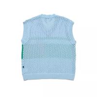 China Spring and Fall Mesh Contrast V-Neck Men&prime; S Knitted Sweater Vest for sale