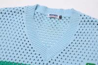 China Spring and Fall Mesh Contrast V-Neck Men&prime; S Knitted Sweater Vest for sale