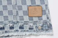 China Fall Plaid Denim Sleeveless Men&prime; S Cardigan Vest for sale