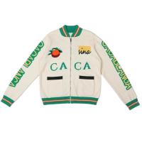 China Stand Vintage Woven Winter Clothes Custom Embroidered Logo Leather Baseball Bomber Leather Varsity Jacket for Men for sale