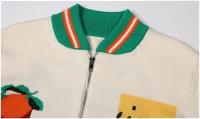China Stand Vintage Woven Winter Clothes Custom Embroidered Logo Leather Baseball Bomber Leather Varsity Jacket for Men for sale