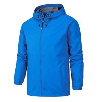 China Custom Logo Windbreaker Jacket Men Outdoor Sports Plus Size Climb Mountain Thin Waterproof Hooded Coats for sale