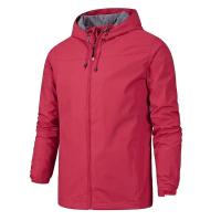 China Custom Logo Windbreaker Jacket Men Outdoor Sports Plus Size Climb Mountain Thin Waterproof Hooded Coats for sale