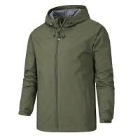 China Custom Logo Windbreaker Jacket Men Outdoor Sports Plus Size Climb Mountain Thin Waterproof Hooded Coats for sale