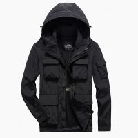 China Artificial Leather Heavy Winter Jacket Waterproof Outdoor Camo Jacket for sale