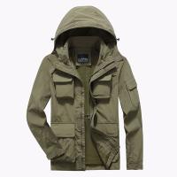 China Artificial Leather Heavy Winter Jacket Waterproof Outdoor Camo Jacket for sale