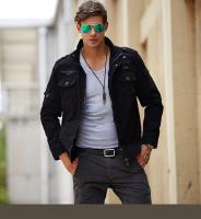 China Motorcycle Streetwear Jean Jacket OEM Casual Style Custom Size for sale