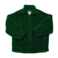 China Print Heavy Fleece Oversized Custom Zip up Sherpa Jacket for sale