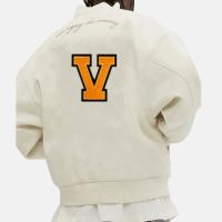 China Hot Selling Custom Cool Style Fleece Winter Baseball Bomber Leather Varsity Jackets for Men for sale