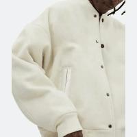China Hot Selling Custom Cool Style Fleece Winter Baseball Bomber Leather Varsity Jackets for Men for sale