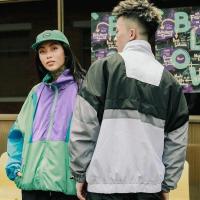 China Latest Design Pullover Windbreaker Jackets Black Color Loose for sale