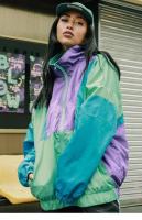 China Latest Design Pullover Windbreaker Jackets Black Color Loose for sale