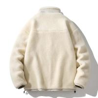 China Premium Zip Up Sherpa Fleece Jacket 100% Cotton Custom Embroidery for sale