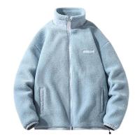 China Premium Zip Up Sherpa Fleece Jacket 100% Cotton Custom Embroidery for sale