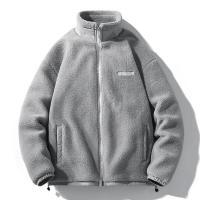 China Premium Zip Up Sherpa Fleece Jacket 100% Cotton Custom Embroidery for sale