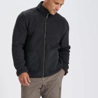China Premium Zip Up Sherpa Fleece Jacket 100% Cotton Custom Embroidery for sale