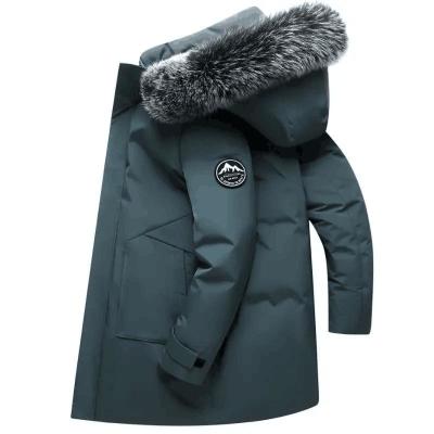 China High Quality Waterproof Men&prime;s Duck Down Coats Thick Warm Hooded Black Winter Puffer Jacket Plus Size Men Down Jacket for sale