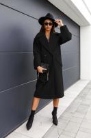 China Fall and Winter Woman&prime;s Coats Ladies Jackets Double Cotton Solid Turn Down Collar Long Coats for Women for sale