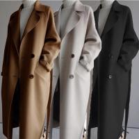 China Autumn Winter Puffer Down Coat Korean Loose Wool Coat For Ladies for sale