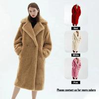 China OEM Winter Wool Fur Coats Long Genuine Anti UV Luxury Teddy Coat for sale