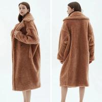 China OEM Winter Wool Fur Coats Long Genuine Anti UV Luxury Teddy Coat for sale