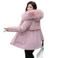 China Custom Size Long Puffer Coat Loose Form Long Hooded Parkas Winter Jacket for sale