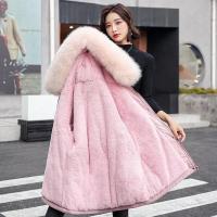 China Custom Size Long Puffer Coat Loose Form Long Hooded Parkas Winter Jacket for sale