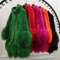 China Fashion Bright Color Puffer Down Coat Fur Coat OEM For Women for sale