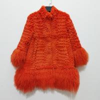 China Fashion Bright Color Puffer Down Coat Fur Coat OEM For Women for sale