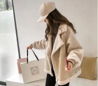 China Fashion Puffer Down Coat Winter Fleece Fur Aviator Jacket For Women for sale