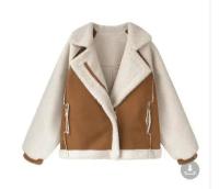 China Fashion Puffer Down Coat Winter Fleece Fur Aviator Jacket For Women for sale