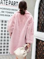 China Winter Custom Puffer Down Coat  Faux Fox Fur Coat For Ladies for sale