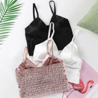 China High Quality Beauty Back French Triangle Soft Cup Silk Underwear Smooth and Comfortable Steel-Free Silk Bra for sale