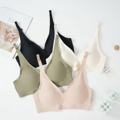 China Sexy Seamless Women Deep Cup Bra Shaper Hide Back Fat Underwear Wireless Plus Size Side Padded Push up Bra for sale