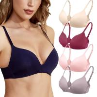 China Girls Push up Bras Wireless Brassiere Underwear Female Lingerie Solid Soft Silky Women Seamless Bras for sale