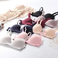 China Girls Push up Bras Wireless Brassiere Underwear Female Lingerie Solid Soft Silky Women Seamless Bras for sale