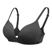 China Girls Push up Bras Wireless Brassiere Underwear Female Lingerie Solid Soft Silky Women Seamless Bras for sale