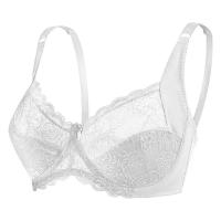 China Big Size Ladies Lace Bra Steel Ring Comfortable Gather Thin Cup Full Cup 38 Bra Size Plus Size Women Lace Bra for sale