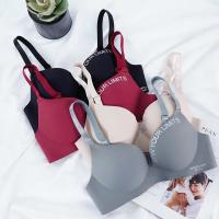 China Dropshipping Young Girl Bralette a B Small Cup Women Letter Brand Seamless Gather Bras Push up Bra for sale