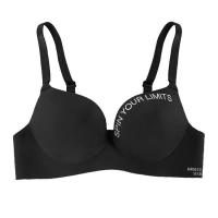China Dropshipping Young Girl Bralette a B Small Cup Women Letter Brand Seamless Gather Bras Push up Bra for sale