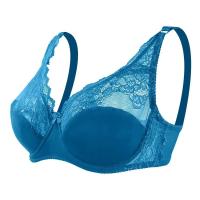 China Woman Bras Push up Lace Bra Full Coverage Cups Big Size Bra Breast Push up Thin Underwear for sale