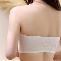 China Strapless Gathered Traceless Girl Bra Wrapped Chest 2022 Underwear Female Invisible Bra No Steel Ring for sale