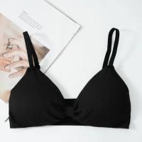 China Women Wholesale Bralette Ladies Deep V Sexy Girl Cotton Comfortable Pad Seamless Bra for sale