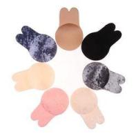 China Women Pasties Reusable Adhesive Silicone Nipple Covers Set Invisible Breast Pads Gel Bra Pad Rabbit Shape for sale