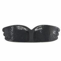 China Hot Sexy Female Push up Strapless One Piece Self Non-Woven Silicone Adhesive Invisible Bra for sale