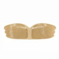 China Hot Sexy Female Push up Strapless One Piece Self Non-Woven Silicone Adhesive Invisible Bra for sale