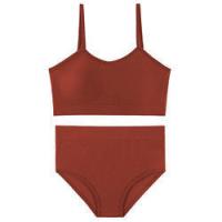 China Comfortable Bra Set Wire Free Girls Underwear Seamless Sporty Bra Brief Sets for Women for sale