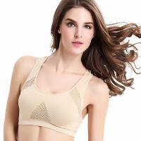 China High Impact Cotton Women Underwear Racerback Wire Free Gym Yoga Bra for sale